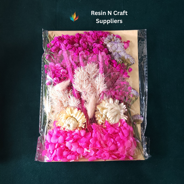 Dry Flower Card Packing (Pink Theme) (CP003) – RESIN N CRAFT SUPPLIERS