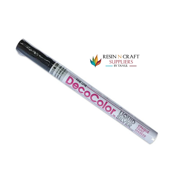 Deco Color Fine Line Silver Opaque paint Marker – RESIN N CRAFT SUPPLIERS