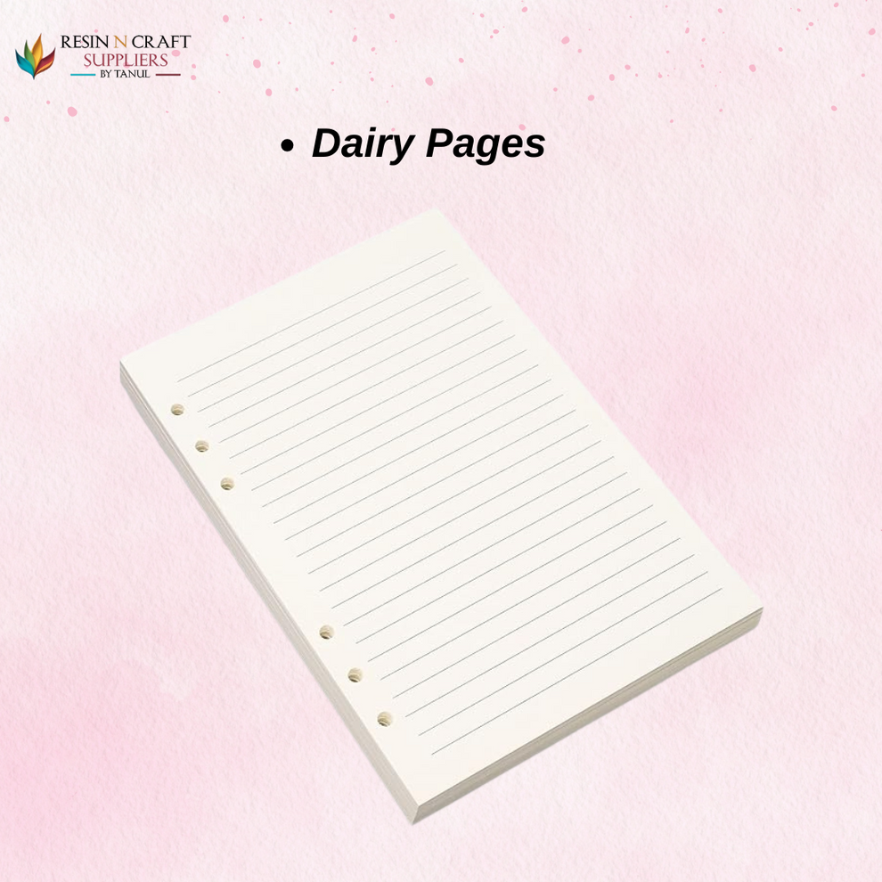 A5 Size Dairy Paper (90 Page) Only For A5 Designer Dairy Mould – RESIN ...