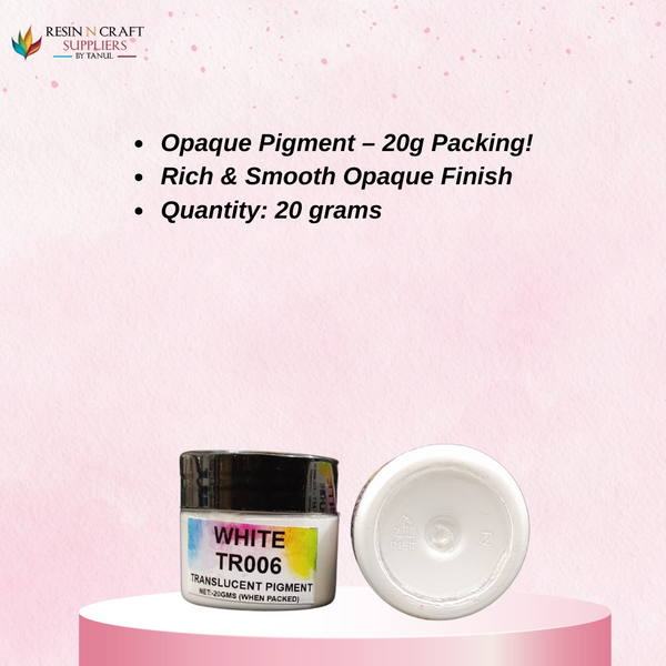 Translucent White Opaque Pigment – RESIN N CRAFT SUPPLIERS